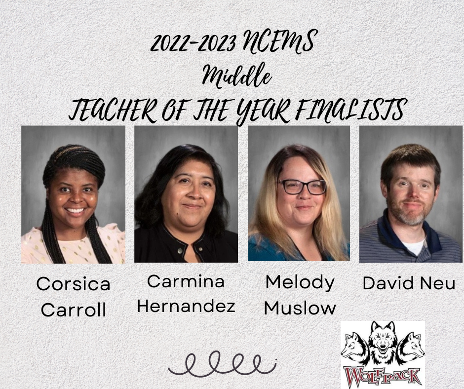 Middle School Teachers of the Year Finalists | North Caddo Elementary ...