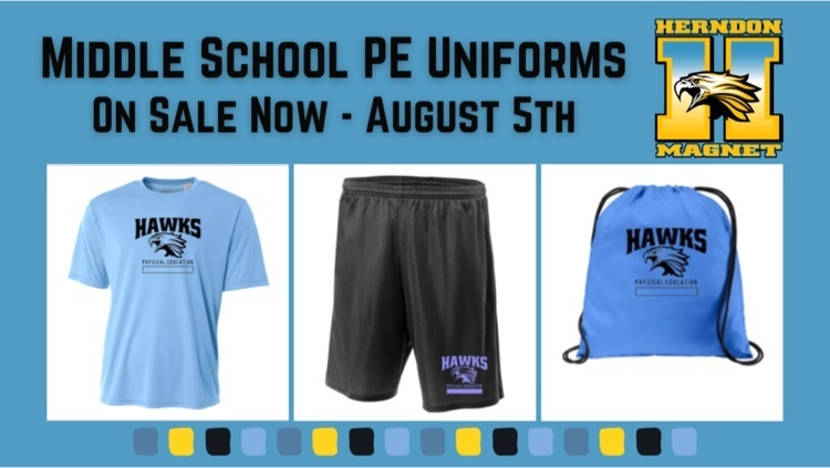 PE Uniforms on sale now! | Herndon Magnet